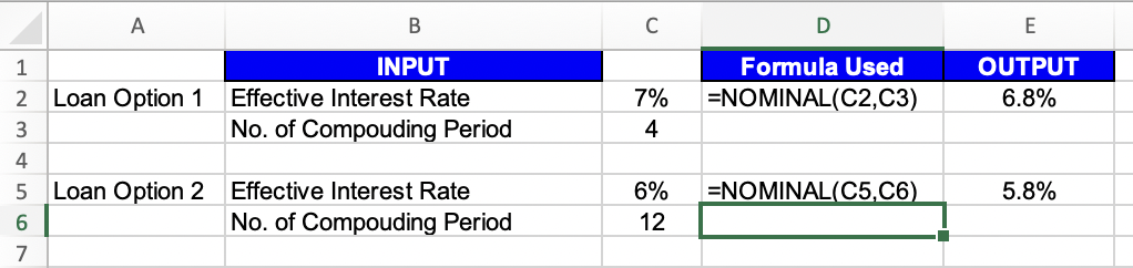NOMINAL Function In Excel Explained LiveFlow